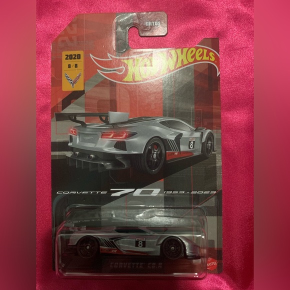 Mattel | Toys | Hot Wheels 223 Hw Corvette 70th Series 88 Silver C8 ...
